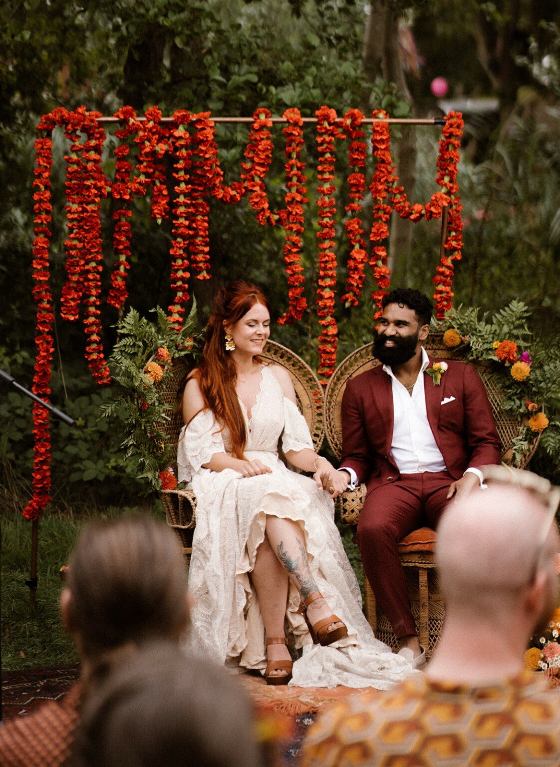 De eclectische bruiloft met jaren 70-tintje van Lotte en Kogul